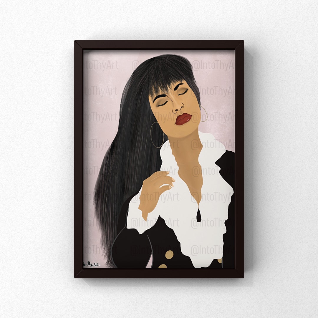 Digital-selena Quintanilla Art Print-celebrity Art-home Decor-fan Art ...