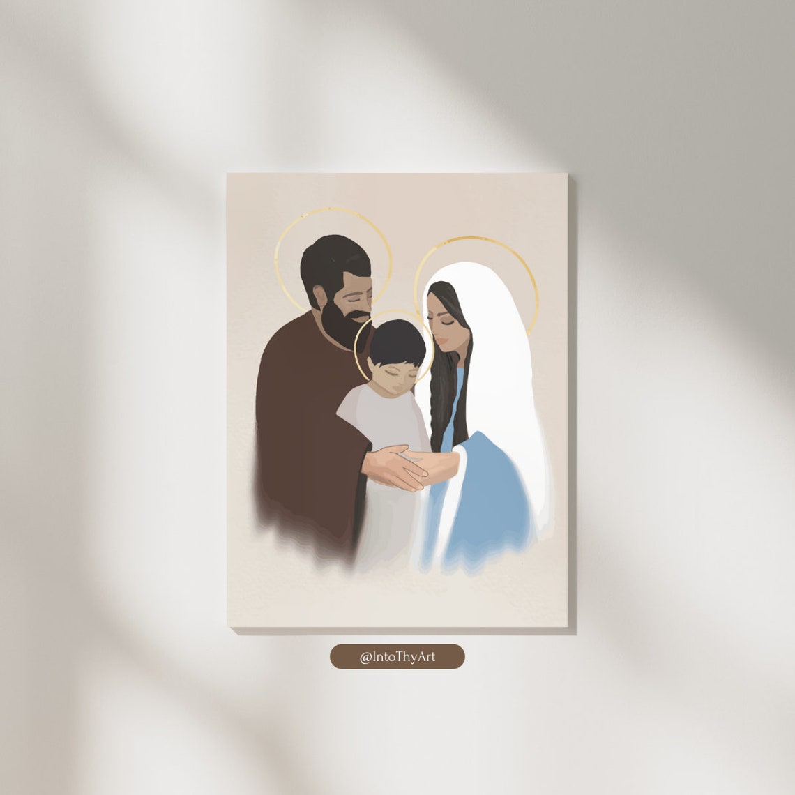 Print-holy Family Print Catholic Gift-christmas Decor, Religious Wall ...