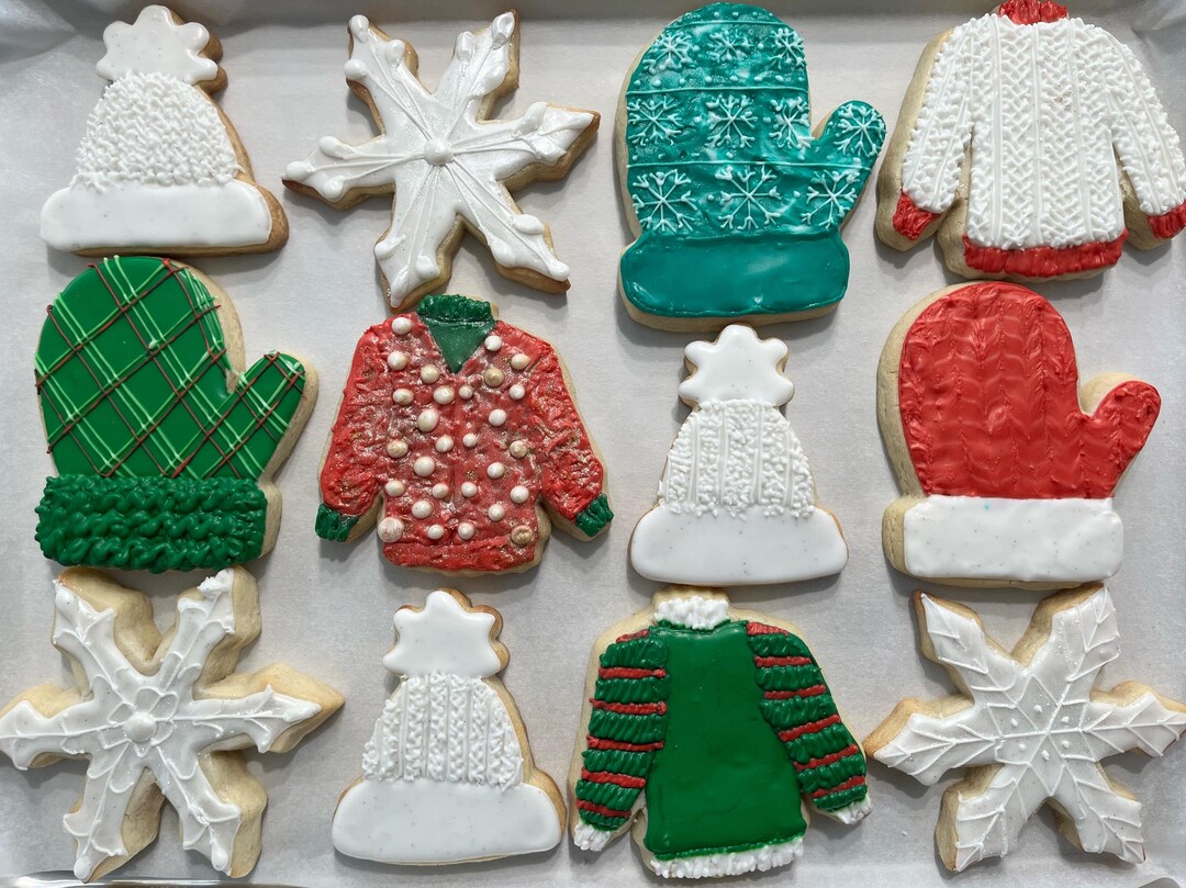 Christmas Cookie Set (sold by the Dozen (12)) - Etsy