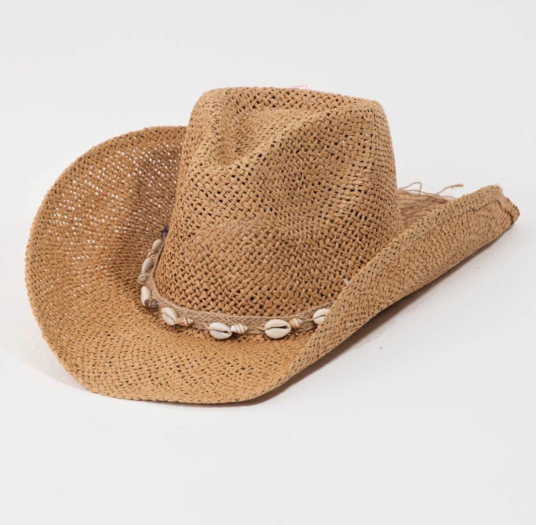 Straw Cowboy Hat, Braided Straw Fashion Cowboy Hat, Classic Summer ...