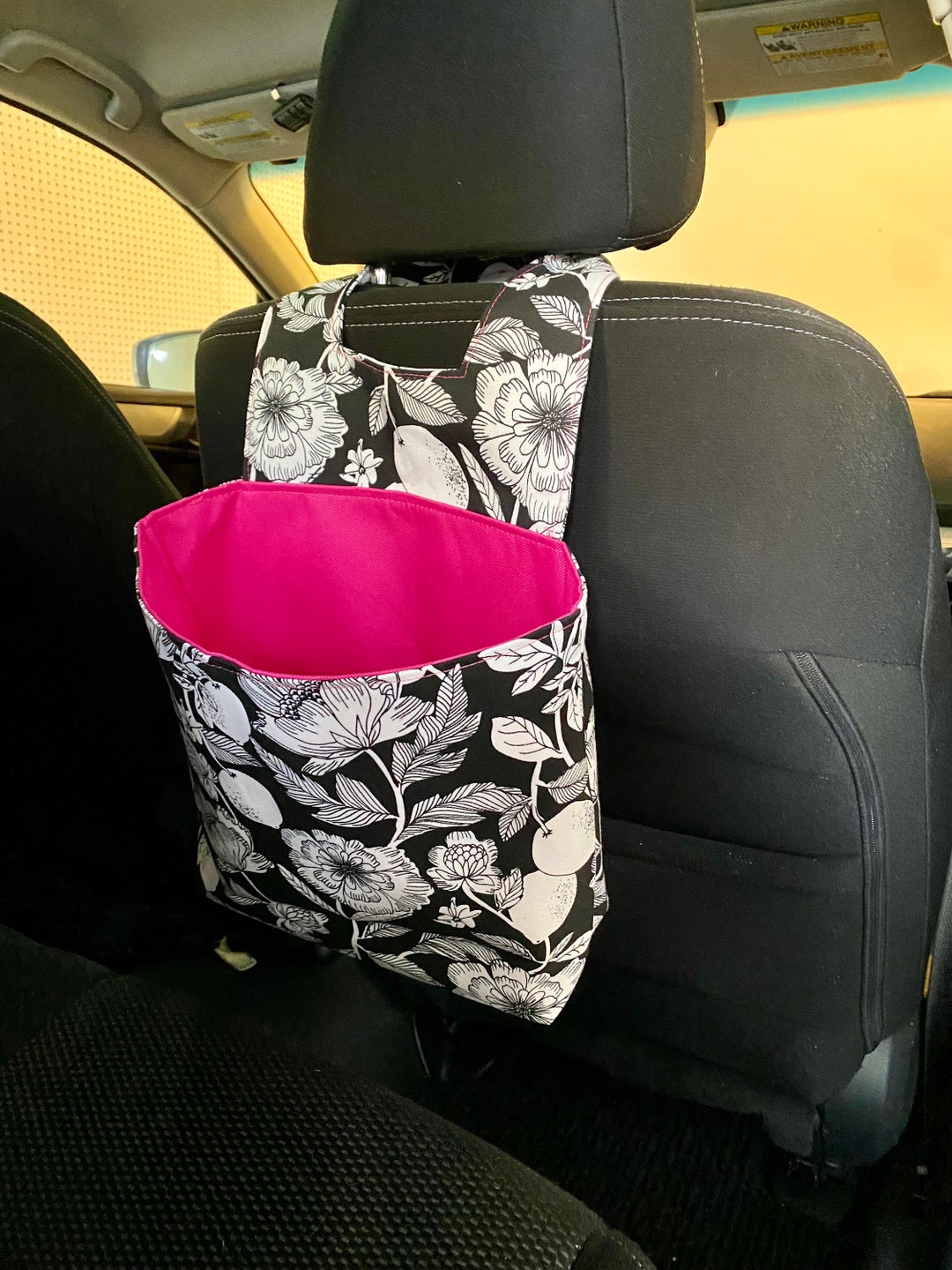 Car Trash Bag Waterproof Lining, Car Organization, Headrest Garbage Bag ...