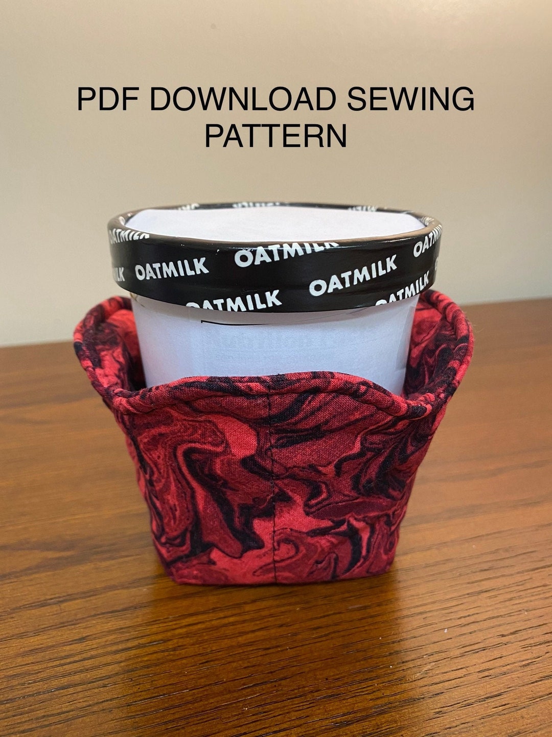 Ice Cream Pint Cozy Pattern Sewing PDF, Bowl Cozy Pattern, Digital ...