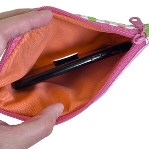 Pink Wristlet Wallet, Makeup Bag With Pocket, Small Clutch With Strap ...