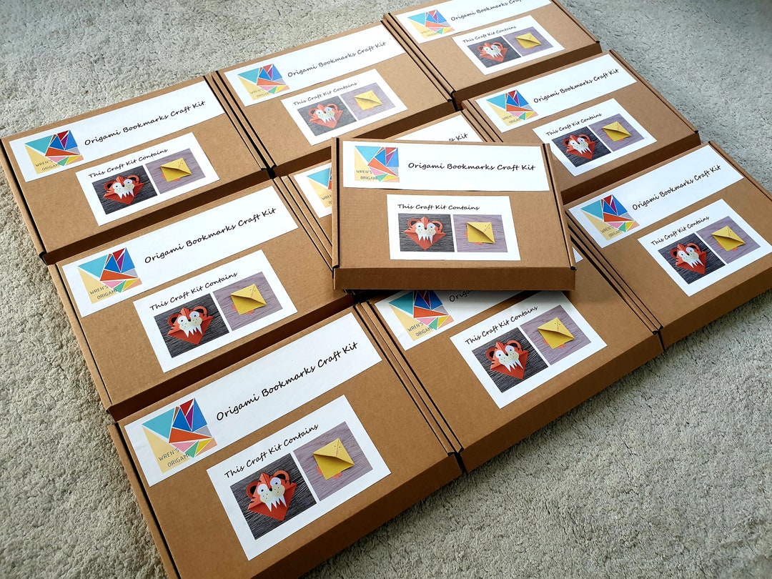 DIY Craft Kit Origami Bookmarks Craft Kit Party Bag Filler - Etsy UK