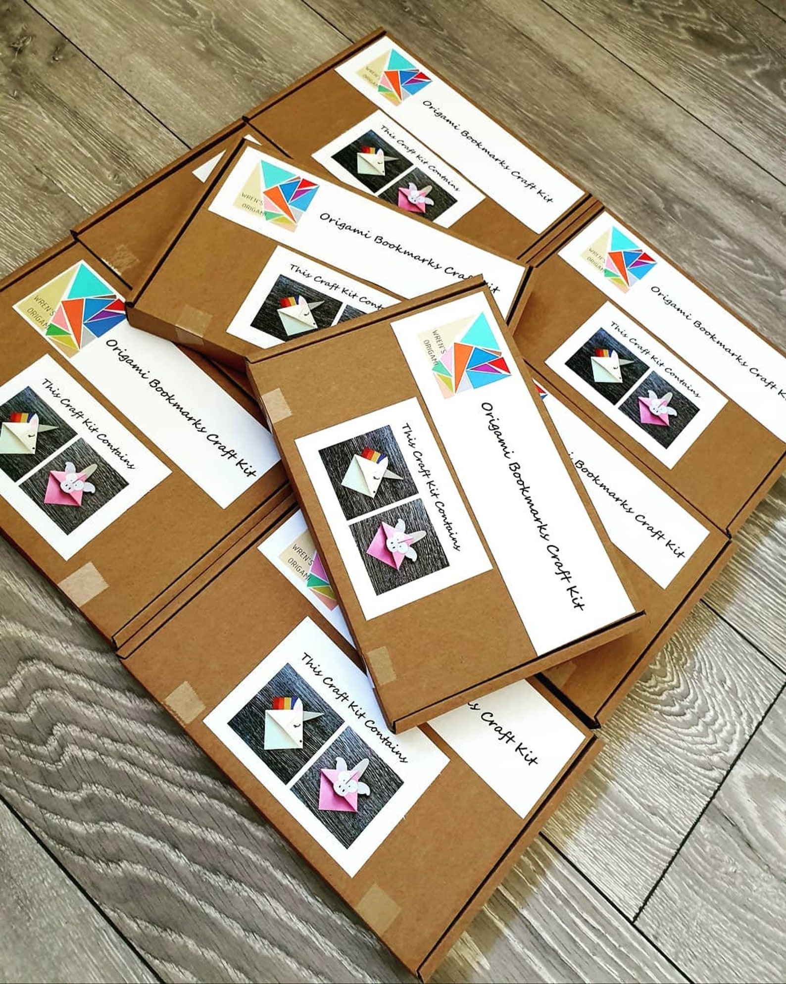 DIY Craft Kit Origami Bookmarks Craft Kit Corner Bookmarks | Etsy