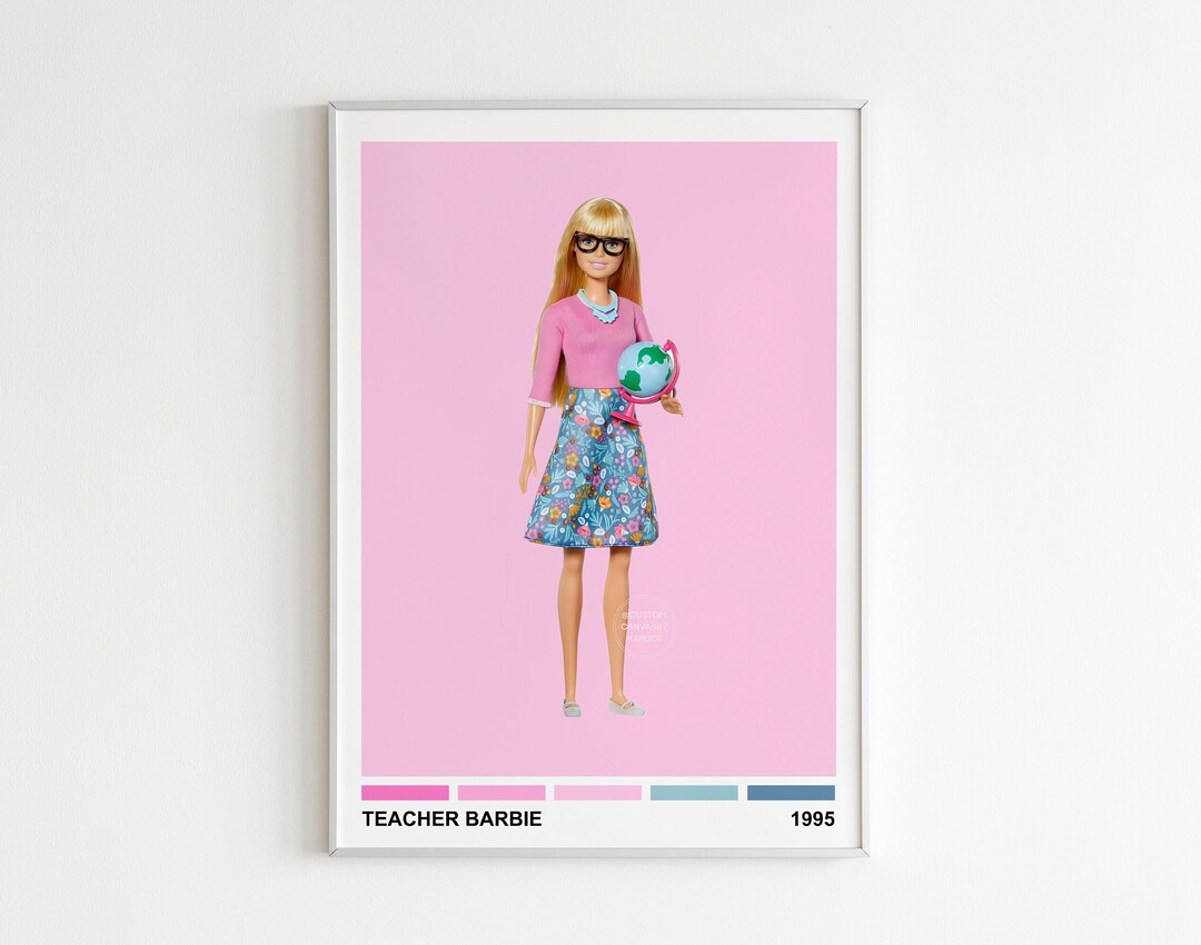 Teacher Barbie Poster Wall Art Print - Etsy