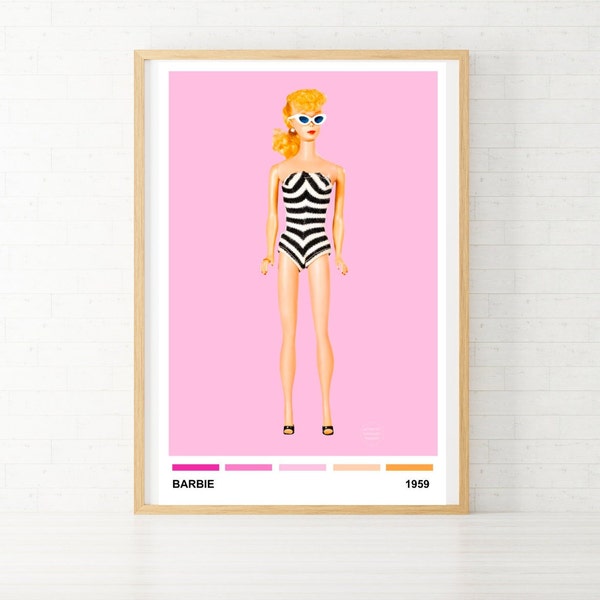 Vintage Barbie Print - Etsy