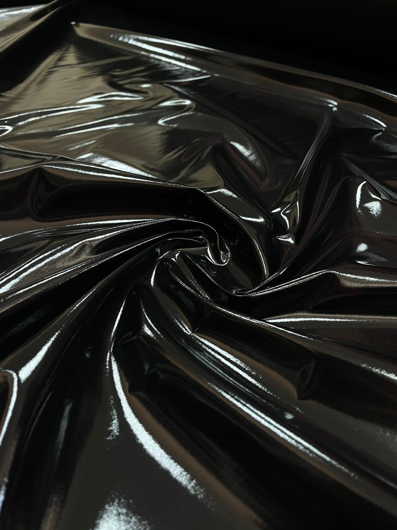 Hoja de tela de cuero sintético negro. Cuero de costura | Etsy