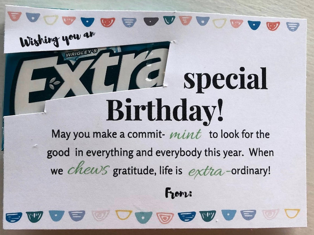 Relief Society Extra Special Birthday Card PDF - Gift Tag for Pack of ...