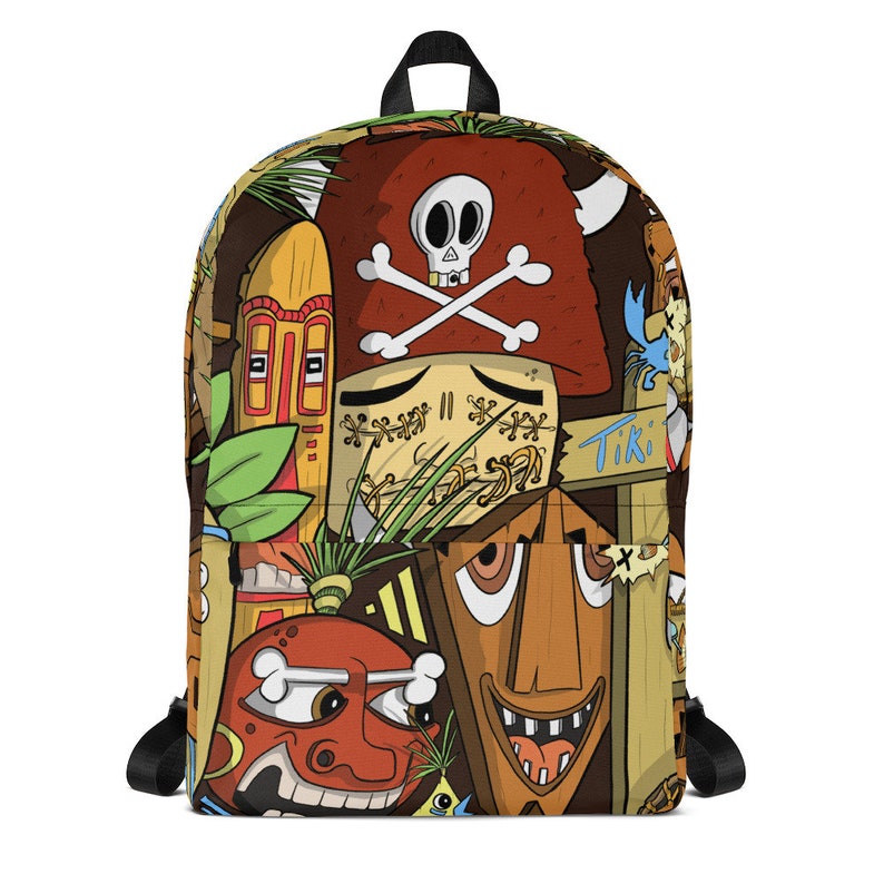 Tiki Backpack, Tropical Backpack, Beach Backpack. - Etsy
