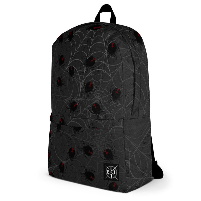 Halloween Backpack, Black Widow Spider Backpack, Spider Webs Backpack ...