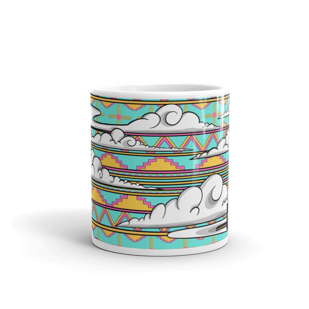Retro New Mexico Glossy Mug, Southwestern New Mexico Mug, Southwestern ...
