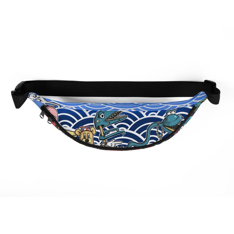 Monster Characters Fanny Pack, Doodle Art Fanny Pack, Japanese ...