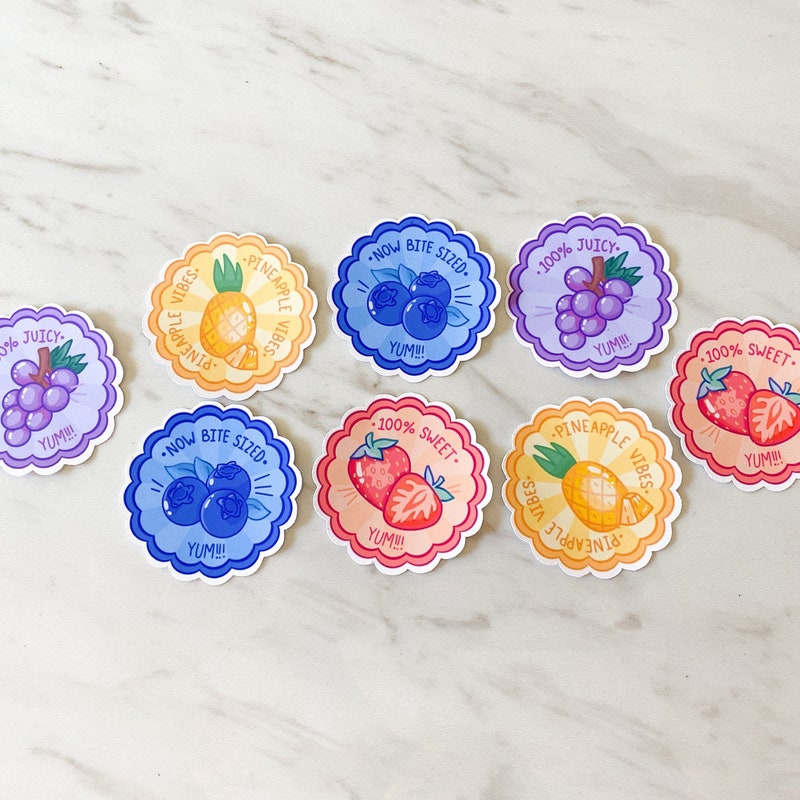 Fruit Stickers - Etsy