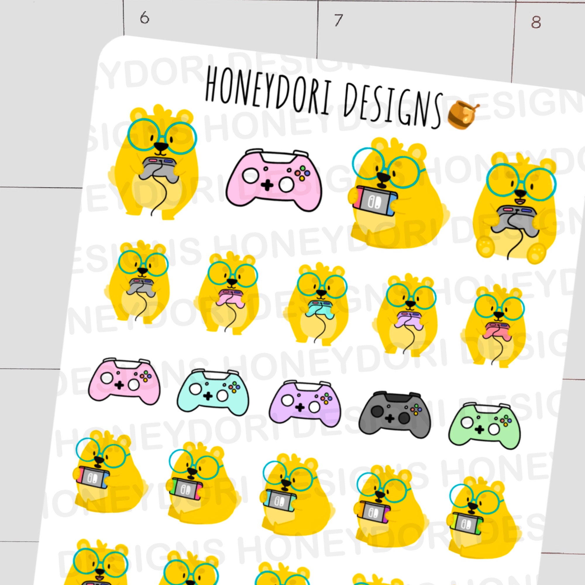Video Gaming Stickers Video Game Planner Stickers Relaxing Stickers ...