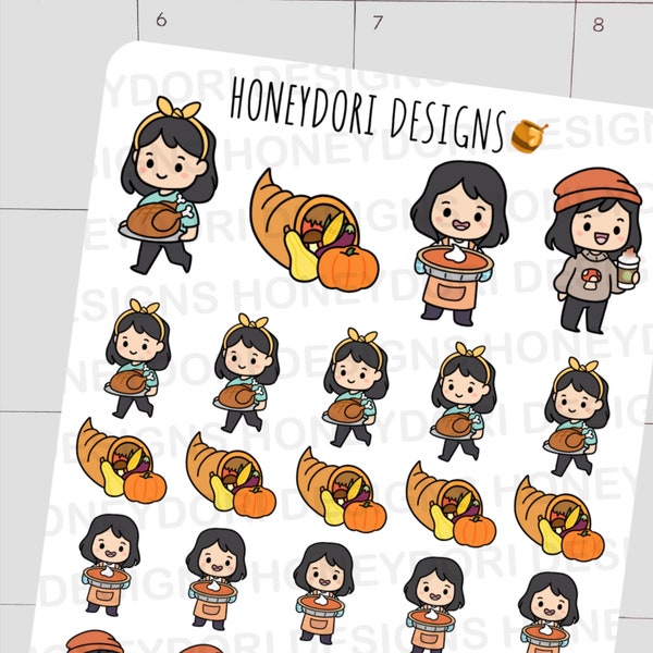 Work Planner Stickers Cute Girl Working Stickers Laptop Work Stickers ...