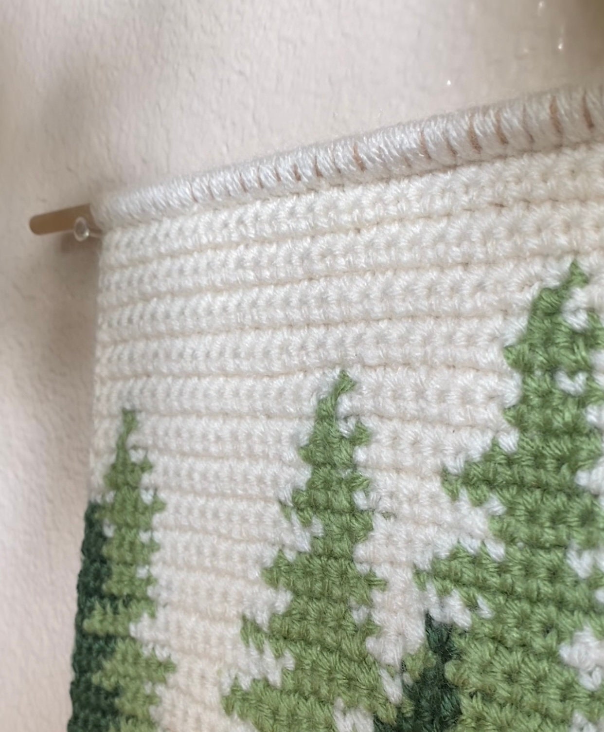 Handmade Crochet Forest Tree Wall Hanging Tapestry Complete Finished - Etsy