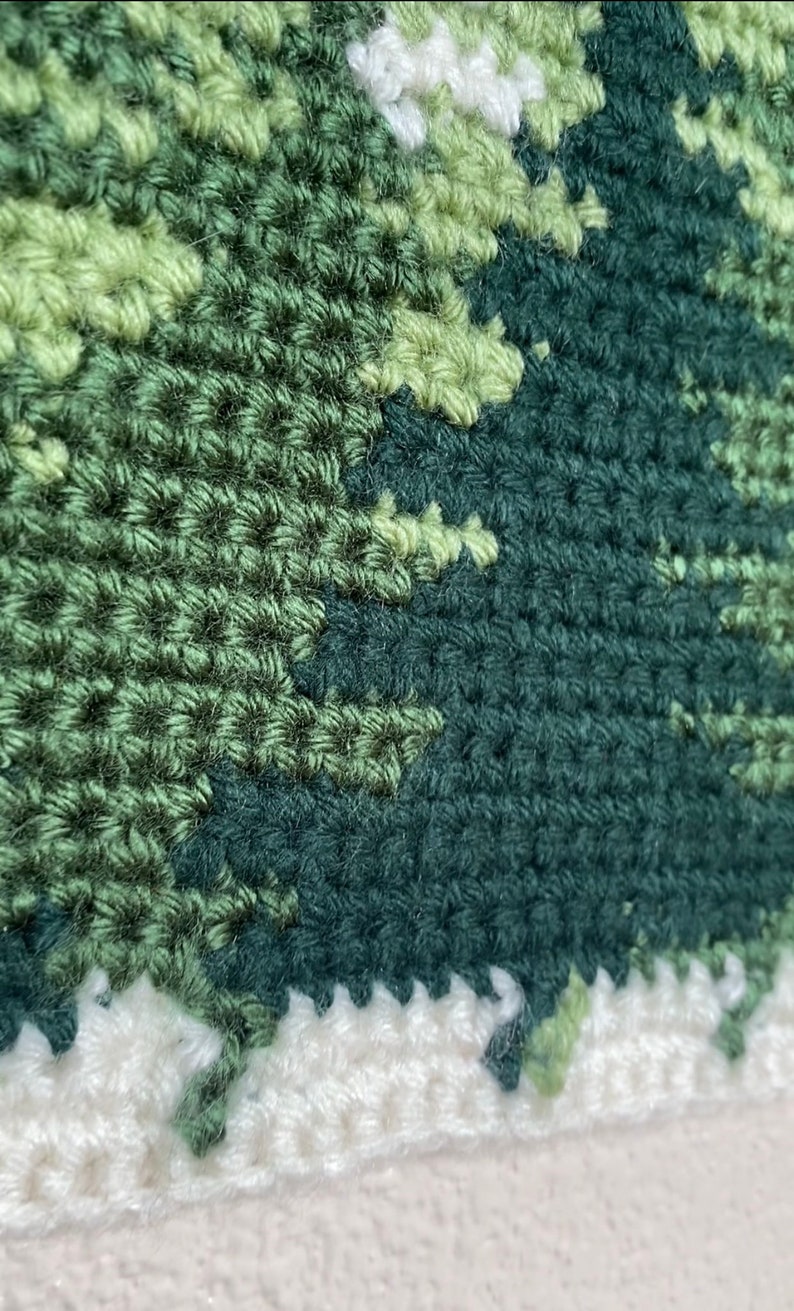 Handmade Crochet Forest Tree Wall Hanging Tapestry Complete Finished - Etsy