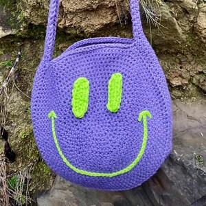 Crochet Smiley Face Bag Pattern *DIGITAL DOWNLOAD ONLY* - Etsy