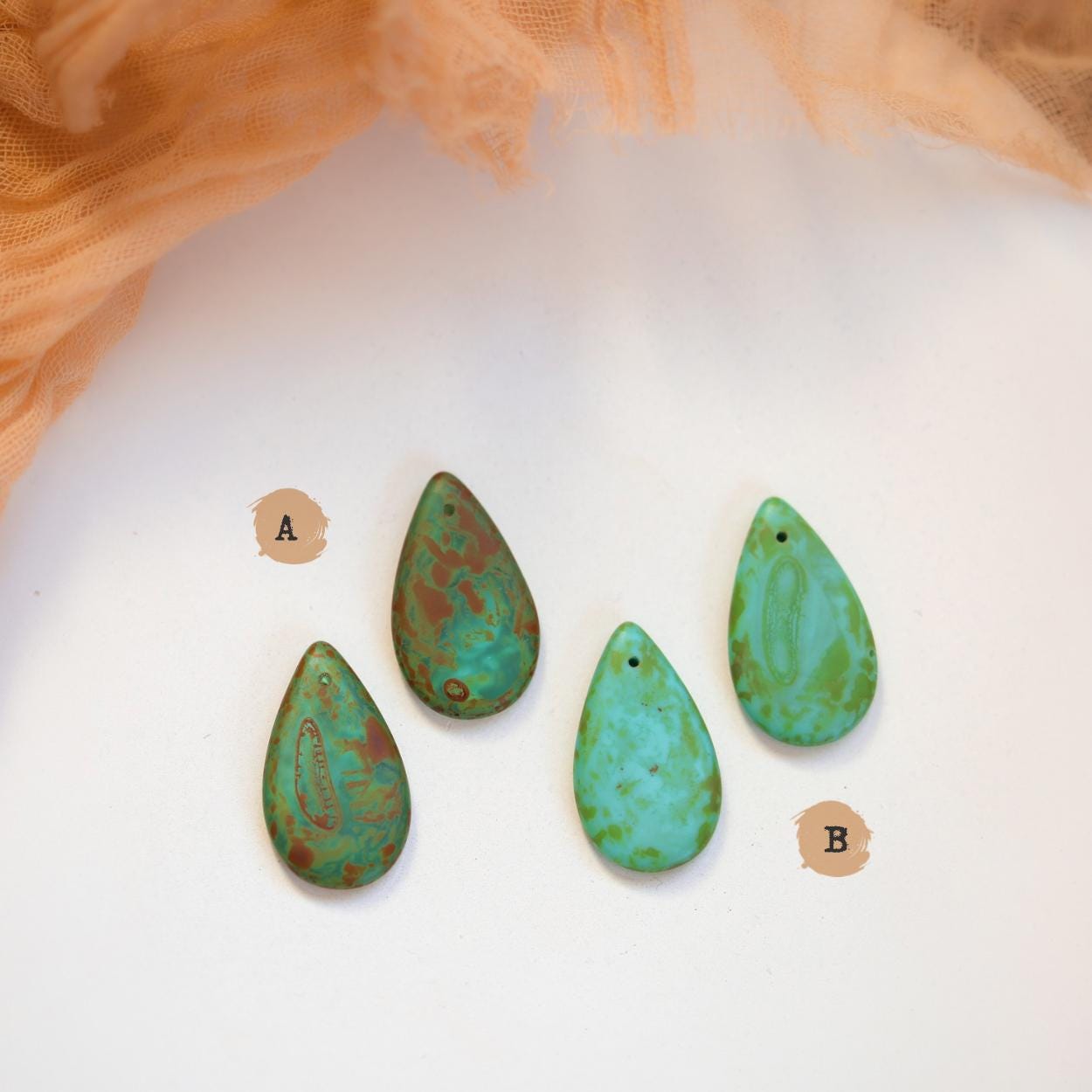 Earthy Pendant Necklace • Rustic Green Hippie Necklace • Minimalist ...