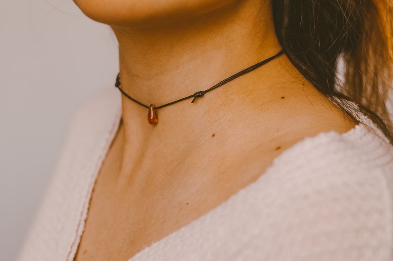 Boho Choker Brown Double Layered Choker Necklace Hippie - Etsy