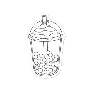 Boba Teeturtle Sketch Coloring Page