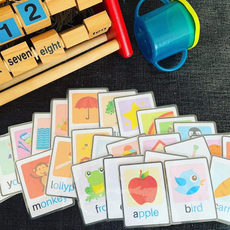 Printable Alphabet Flash Cards for Toddler and Preschoolers - Etsy