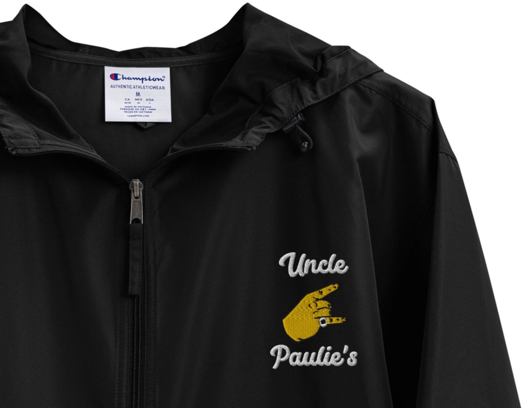 Uncle Paulie Point Custom Embroidered Champion Packable Jacket - Etsy