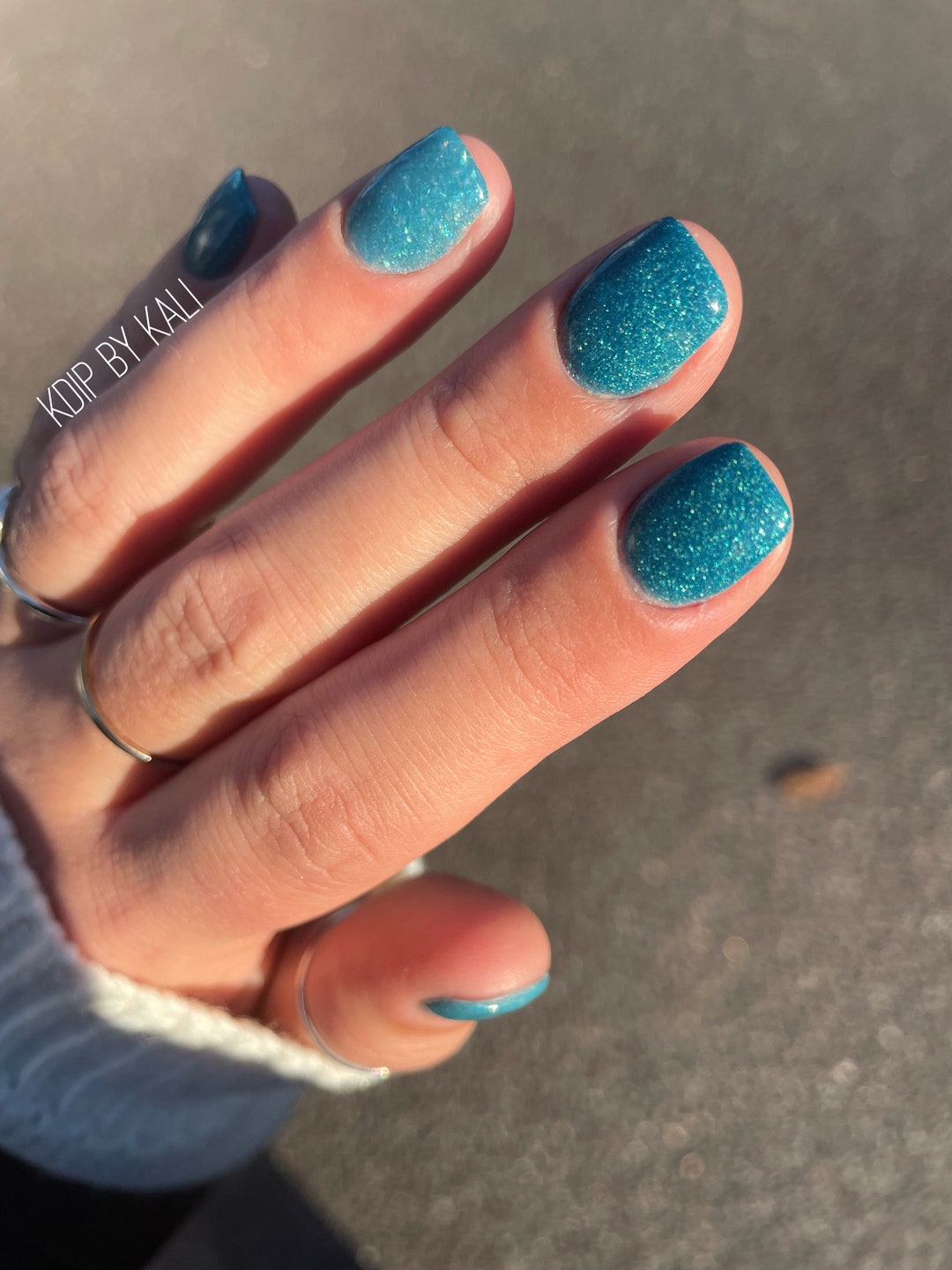 Caribbean Sparkle - Blue Dip Powder, Dip Powder for Nails, Shimmer Dip ...