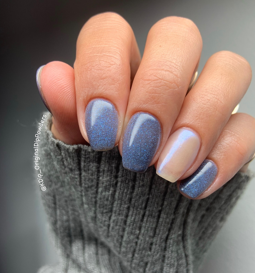 Midnight Dream - Blue Dip Powder, Nail Dip Powder, Fall Dip Powder, Dip ...