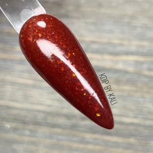 Falling Embers - Red Nail Dip Powder, Dip Powder for Nails, Acrylic ...