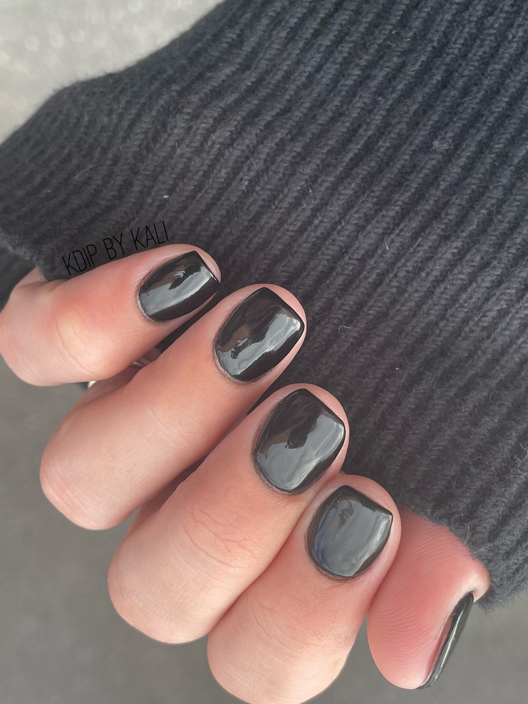 Ebony - Nail Dip Powder, Dip Powder for Nails, Black Dip Powder, Dip ...