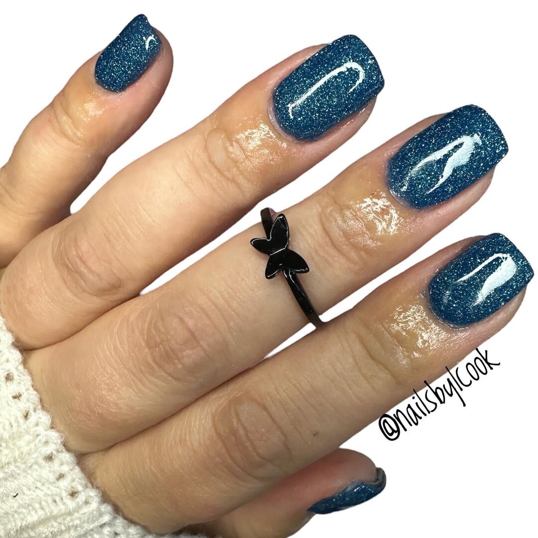 Caribbean Sparkle Blue Dip Powder, Dip Powder for Nails, Shimmer Dip ...