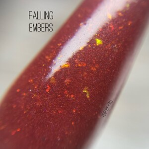 Falling Embers - Red Nail Dip Powder, Dip Powder for Nails, Acrylic ...