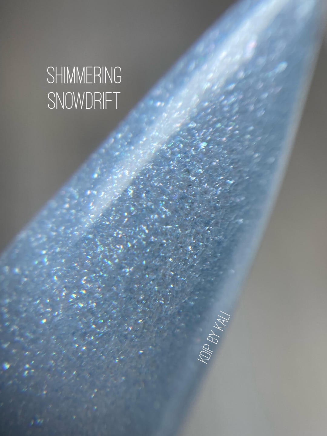 Shimmering Snowdrift - Nail Dip Powder, Blue Nail Dip, Acrylic Nail ...