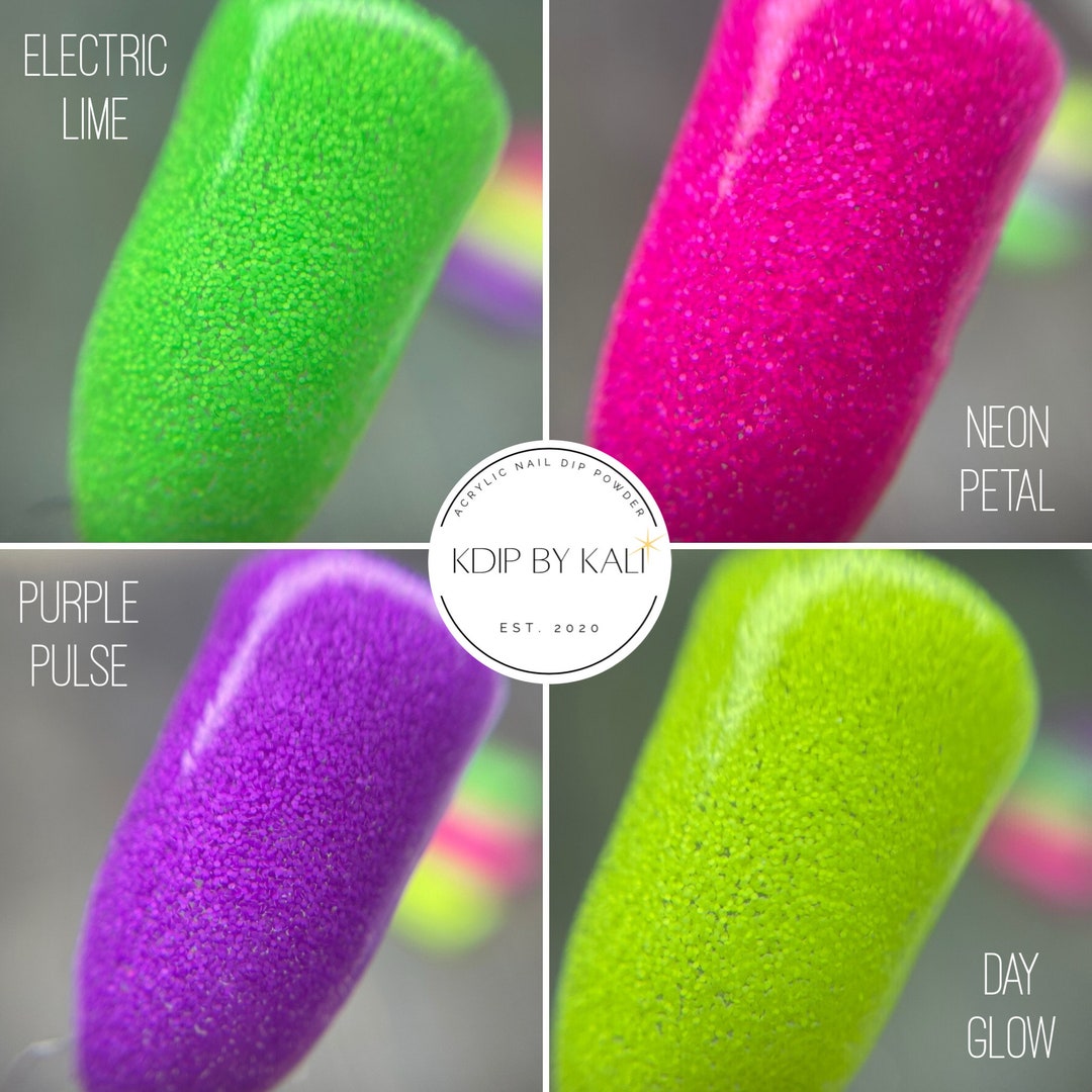 Matte Neons - Dip Powder Nails, Neon Dip Powder, Nail Dip Powder, Pink ...