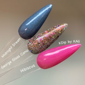 Midnight Dream - Blue Dip Powder, Nail Dip Powder, Fall Dip Powder, Dip ...