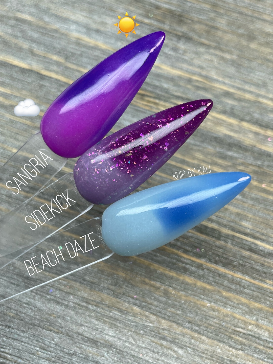 Beach Daze Purple Nail Dip Powder, Blue Dip Powder, Acrylic Nail Powder ...