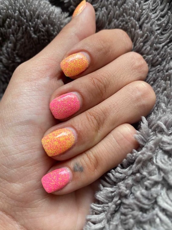 Sprinkles Orange Nail Dip Powder Dip Powder for Nails Neon Dip Powder Nail Dip Orange Dip Powder Dip Nails Neon Nail Dip. Kdip Etsy Denmark