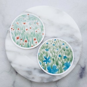 Watercolor Floral Sticker Pack || Illustrated Spring Stickers - Etsy