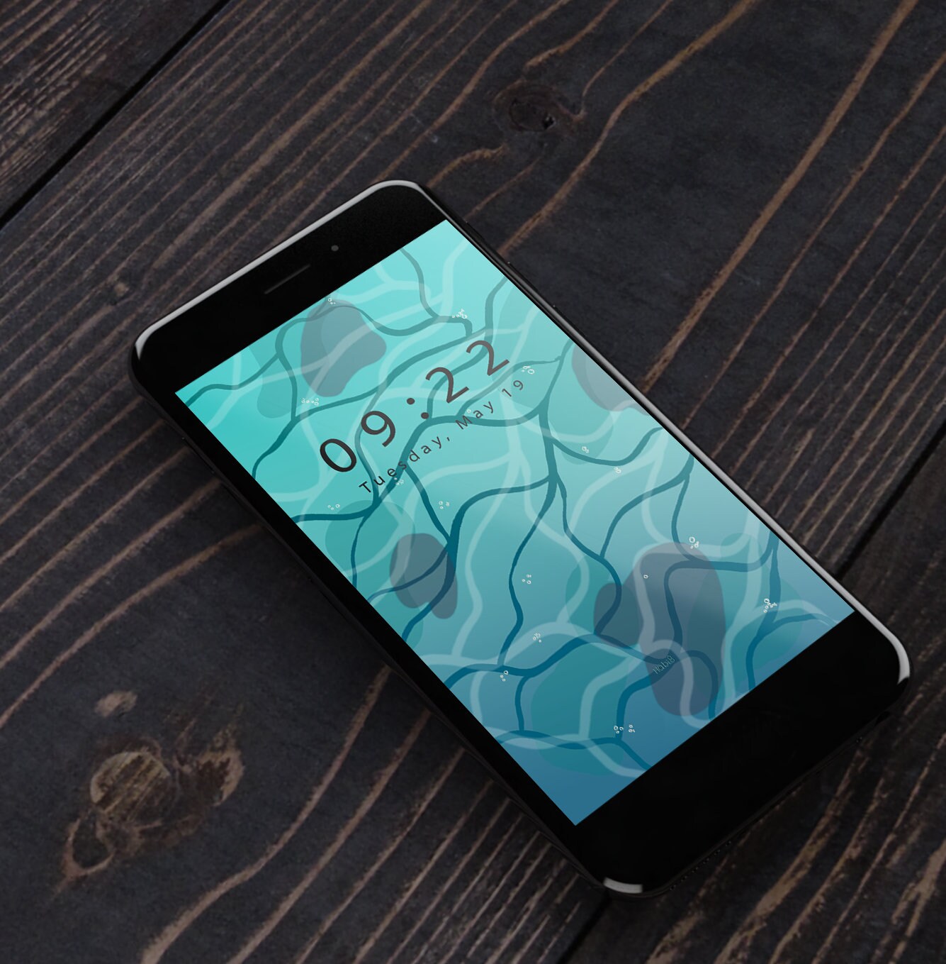 3 Refreshing Water Phone Wallpaper Instant Download Tropical Background ...