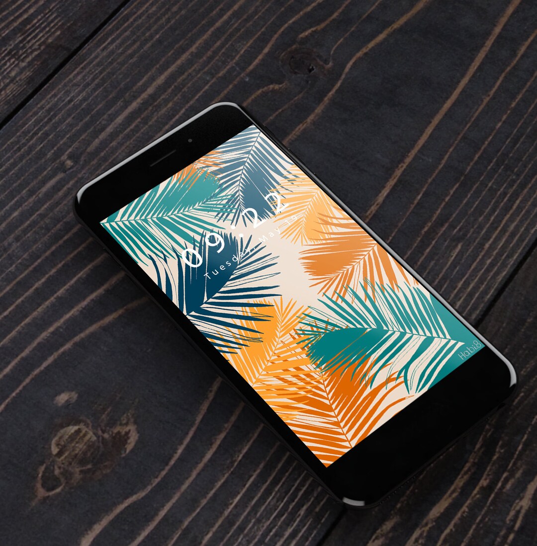 Tropical Intense Phone Wallpaper || Instant Download || Minimalist ...