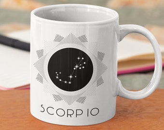 Scorpio Constellation Mug Scorpio Zodiac Mug Scorpio - Etsy