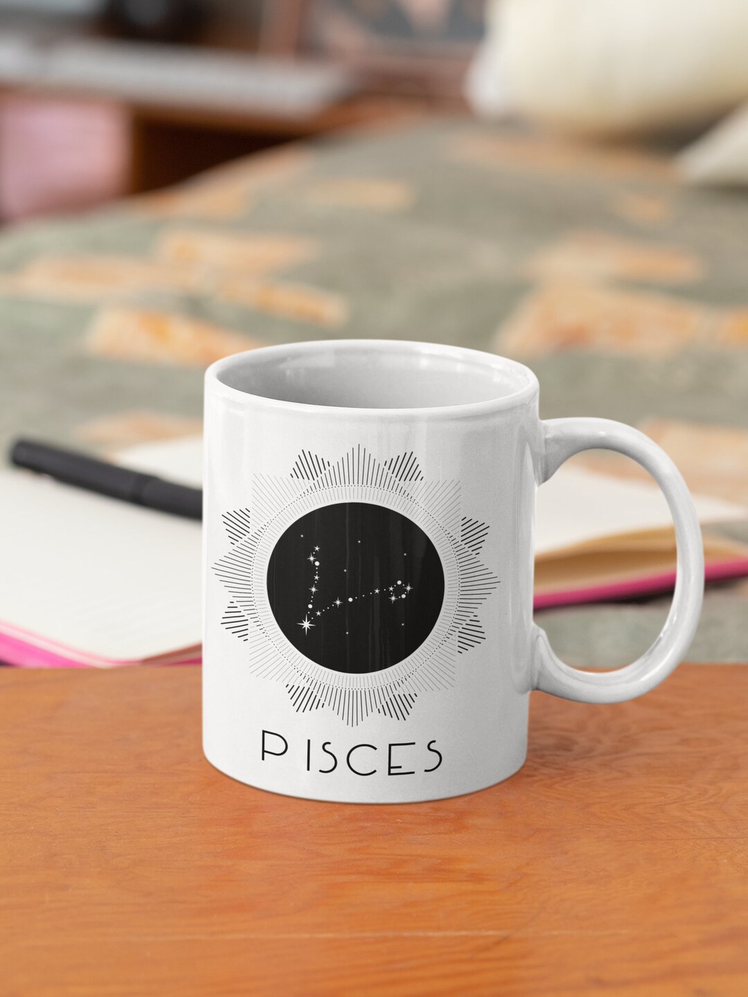Pisces Coffee Mug Pisces Mug Pisces Gift Pisces Constellation Coffee ...