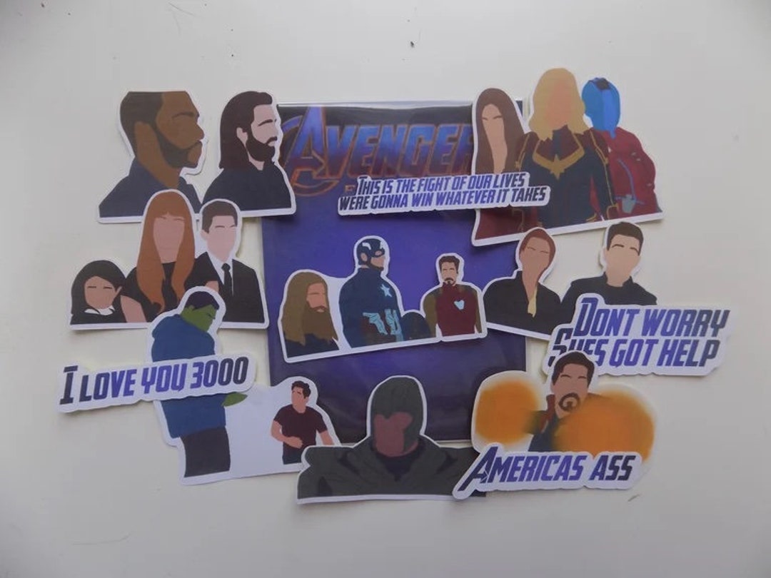 Avengers: Endgame 12pc Sticker Set - Etsy