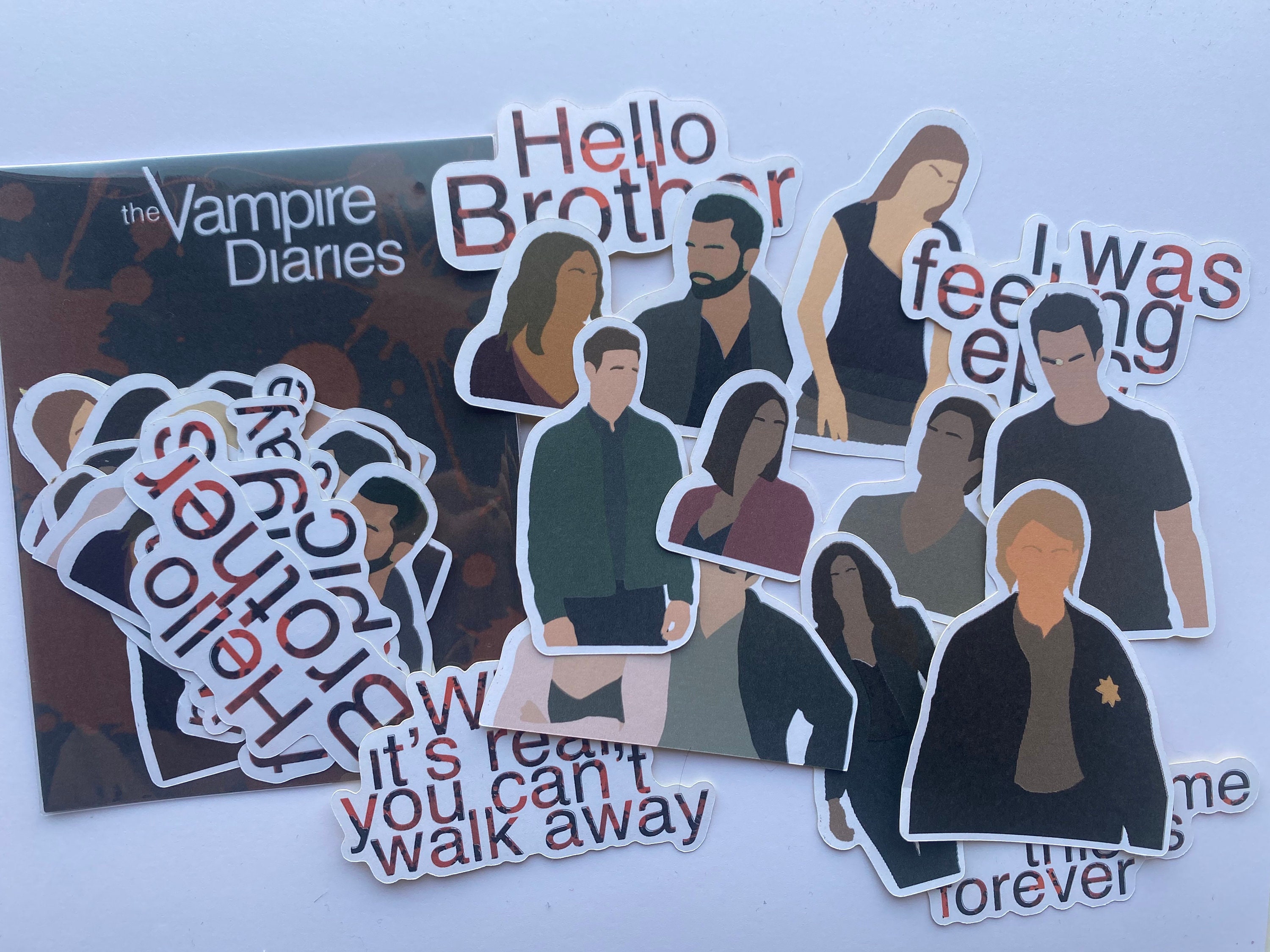 The Vampire Diaries 12pc Sticker Set - Etsy Australia