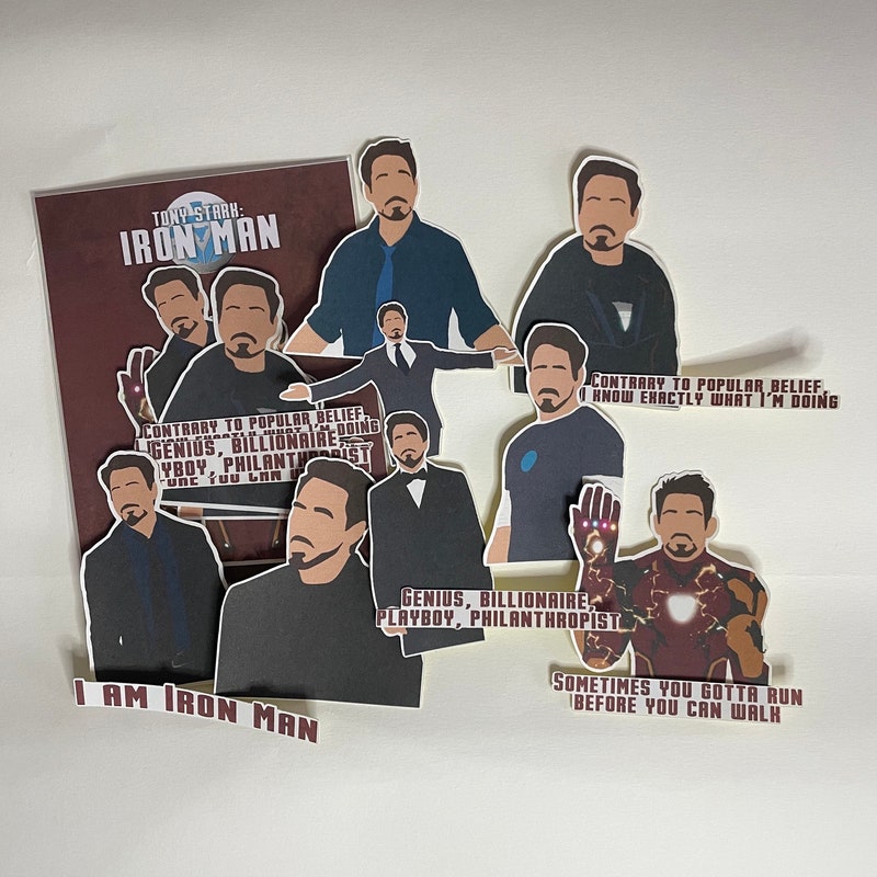 Iron Man Stickers - Etsy