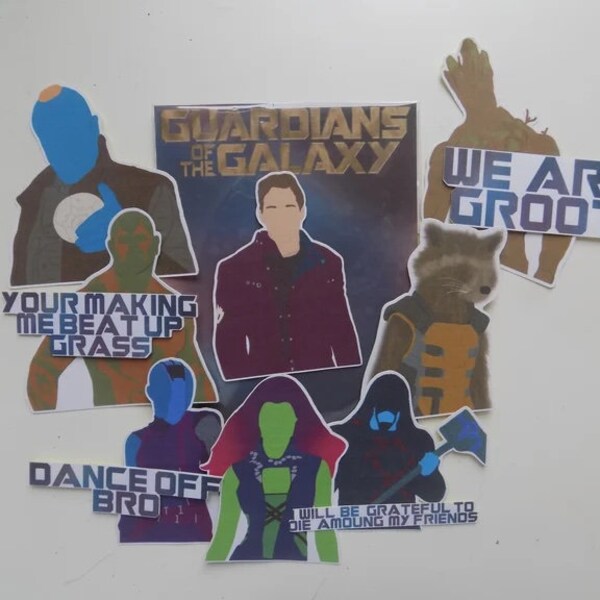 Guardians of the Galaxy Stickers - Etsy