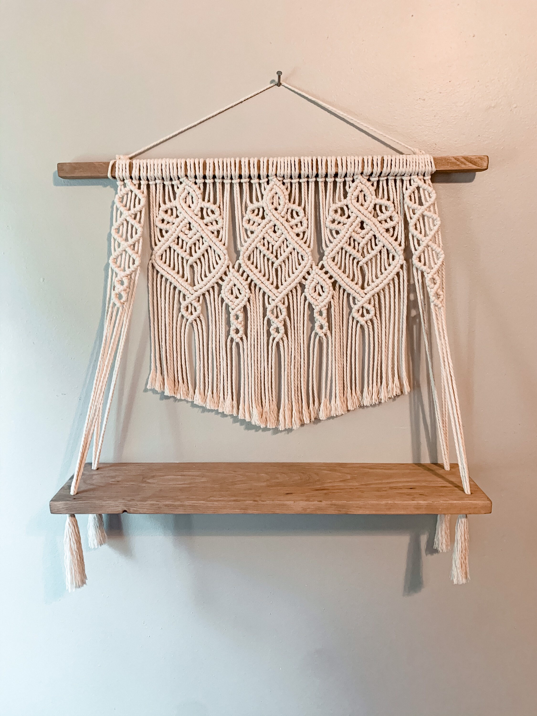 Macrame Shelf Boho Home Decor Macrame Wall Hanging | Etsy