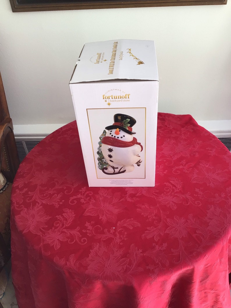 Fortunoff Christmas Cookie Jar - Etsy